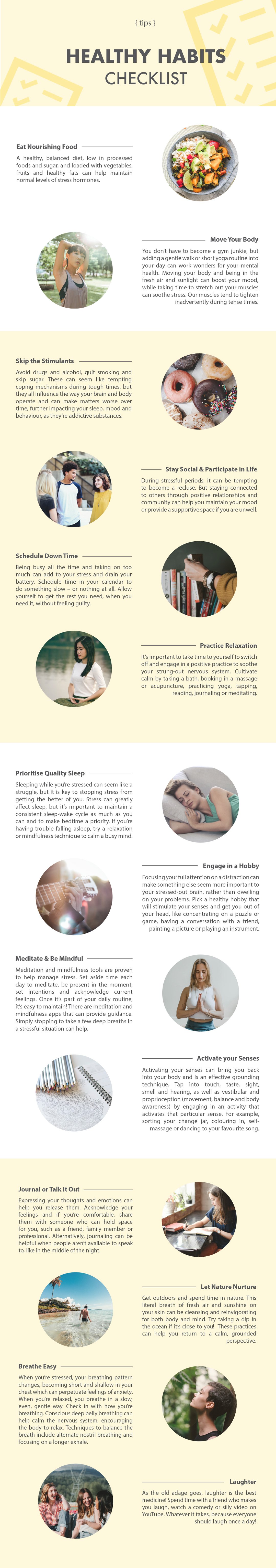 Healthy Habits Checklist